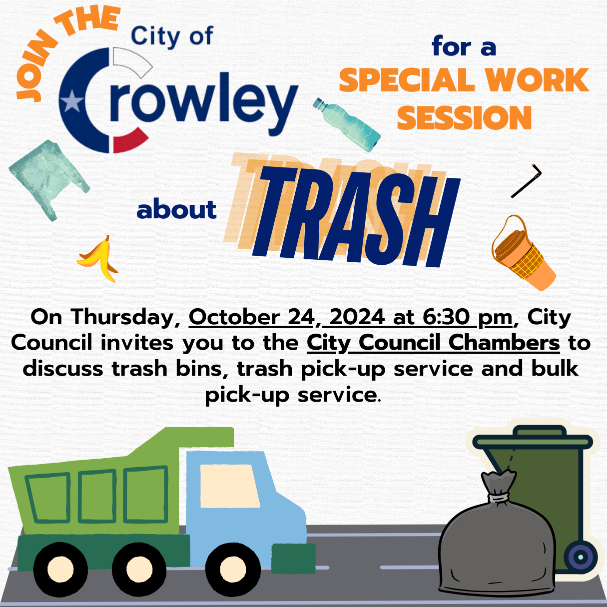 City Council: Let's Talk About Trash | Crowley, TX
